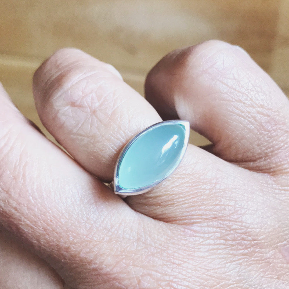 Adora Square Ring with Marquis Stone – Thea Izzi